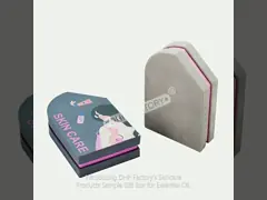 China Skincare Products Makeup Sample Box Essential Oil Packaging Box Fashionable for sale