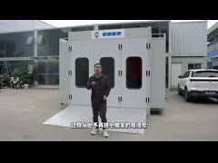 China Customizable Electric Mobile Container Spray Booth Container Paint Booth For Flexible Maintenance for sale