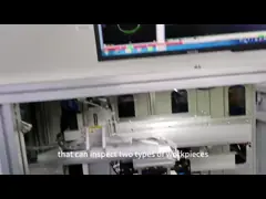 One eddy current unit detects two workpieces simultaneously - copper discs and tubes.