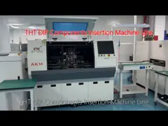 Máquina de inserción automática THT para ensamblar componentes DIP línea de producción de PCB