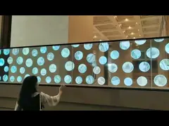 China 55 Inch Panel Self-Emission Transparent OLED Screen Display with High Transparency and Optional Touch Screen Function for sale