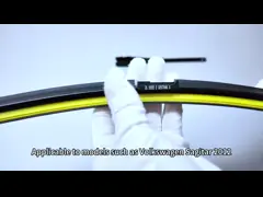 China Flexibility Black Silicone Car Wipers Four Seasons Silicone Windscreen Wipers for sale