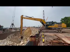 Cina Due Sezione 0.8cbm 37-39T Mini Excavator Arm, 18m Long Reach Arm Boom Per Escavatori, Komatsu Long Arm Excavator in vendita