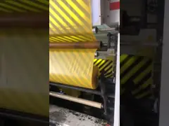 China Warning Tape Yellowish Black Color  PVC Ground Identification Tape for sale