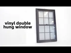 China Vinyl Tilt UPVC Single Hung Window Low U Factor For Colonials for sale