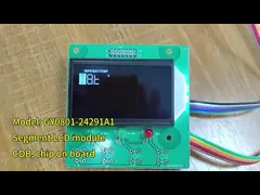 China Segment LCD VA Black Background Color Icons White Digits for Inverter for sale