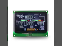 Custom Segment LCD Display 4.3 Inch VA Black Screen White Backlight 5.0V