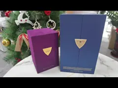 Stylish Double Door Open Mini Wine Gift Boxes For Vodka Liquor Bottle