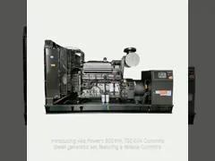 600kW/750kVA Cummins Diesel Generator Set Silent Diesel Engine 50HZ/1500RPM 380/220V