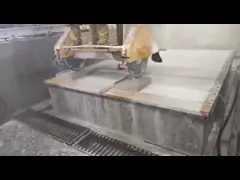 China PLC CNC Stone Profiling Machine Linear Profiling Machine 15kw With Double Blades for sale