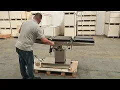 China Longitudinal Movement 300mm Operating Room Table Manual Hydraulic Radiolucency X Ray Compatible for sale