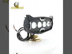 Red Blue Warning Plastic Project Light White Yellow Dual Color Motorcycle Fog Light