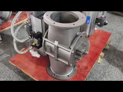 China Pneumatic 3-Way Reversing Diverter Valve 150PSI Stainless Steel for Industrial Material Conveying for sale