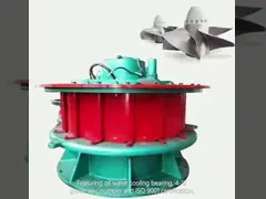 China Vertical Kaplan Turbine Stainless Steel CNC Blades with 4-12 Guide Vane Number and Oil-water Cooling Bearing for sale