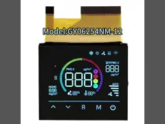 4.5V VA LCD Display Color Black Segment Panel 72PIN FPC Connect For Air Purifier