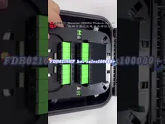 China China Factory Supplier 16 Ports FTTH Fiber Splitter Distribution Box Walll Mount Outdoor IP65 Black for sale