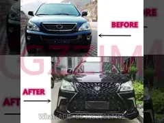 China Lexus RX330 2006-2008 Manufacturer Car Facelifted Grille With Bumper Bodykit for sale