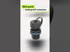 Panel de conector de Ethernet RJ45 a prueba de agua para exteriores AP fijable cabeza recta RJ45 conector de extensión para Ou