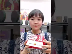 China Stamping Fast Food Quarter Pounder Box Burger Personalised Burger Boxes for sale