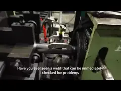 Eddy current inspection equipment online inspection video of steel pipe weld