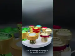 China Gold Perfume Bottle Cap Replacement Cosmetic Luxury Shiny Transparent for sale