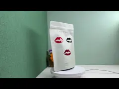Luxury Design Glossy Spout UV Printed Custom Resealable Pouches With Zipper For Cosmetics Packaging