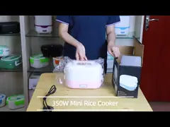350W Electric Heating Food Container 304 Stainless Steel Electric Cooking Food Warmer 2 Layers