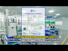 the CSA authoritative certification certificate for the NACS charging