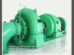 China 1.0m3/s 2.2m3/s Design Discharge Francis Hydro Turbine with Stainless Steel Guide Vane and 50 M-120m Rated Head for sale