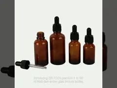 중국 1ml 2ml 3ml 4ml 5ml 앰버 미니 글래스 드롭퍼 병 에센셜 오일 샘플 드롭퍼 병 판매용