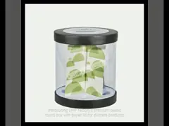 China Plastic Round Box Round Gift Box With Paper Lid For Skincare Products for sale