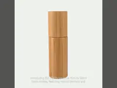 15ml, 20ml, 30ml, 50ml, 80ml, 100ml, 120ml Luxurious And Elegant All Inclusive Natural Bamboo PP Liner Plating Lotion Bottles For Lotion
