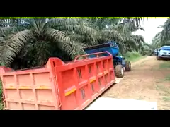 4 Wheel Drive Agriculture Palm Oil Plantation Dumper Tractor 14HP