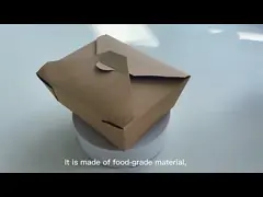 China Chinese Kraft Paper Tray Food Takeaway Boxes Lunch Packaging Containers for sale