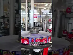 OEM customized high speed hot melt adhesive labeling machine for canned seasoning production line ex