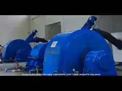 Stainless Steel Runner Material Pelton Hydro Turbine 2150kW Capacity for Long Service Life