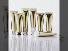 China 50ML Skincare Tubes Customized Plastic Lotion Tubes Gold Screen Printing for sale