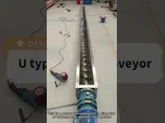 China Wear-Resistant Materials Double-Helix Screw Auger Conveyor For Ore Processing for sale