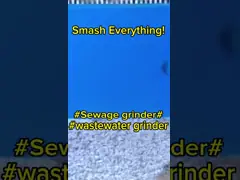 Smash everything, what else do you want to see smash?#sewage #sewagetreatment #sewagetreatmentplant