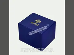 Stylish Blue Smart Watch Gift Box Organizer Pillow Case With Ribbon Customized