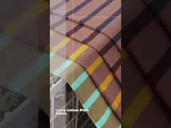 China 175cm 185gsm Cotton Lycra Striped Fabric for T-Shirts and Polo Shirts - 95% Cotton 5% Spandex for sale