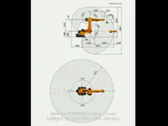 KR 180 R3100 Prime K Kuka Robot Arm Intelligent  Floor Mounting Position