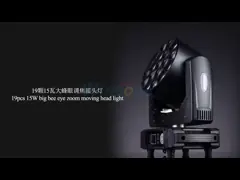 19pcs 15W LED Wash Moving Head for Show Events Rental