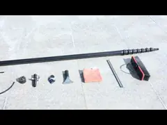 China 40ft Retractable Fiberglass Window Cleaning Rod with 8 Sections and 46.9mm Handle for High-Rise Buildings for sale