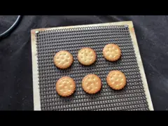 China Biscuit Baking Flat Flex Wire Mesh Conveyor Belt For Food Production Systems for sale