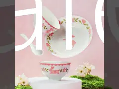 Custom Ceramic Dinnerware Microwave Dishwasher Safe Compliant With FDA Requirements