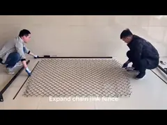 China 20x20mm 40x40mm mesh opening 6 Foot high chain link fencing mesh for sale