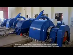Stainless Steel ASTM A473 S41500 Runner Material Pelton Hydro Turbine for Inlet Pressure 1-20 Bar