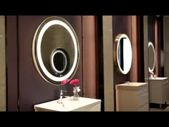 Swiveling design Famous brand Reversible mirror Bathroom Mirror With Lights for Home and Hotel