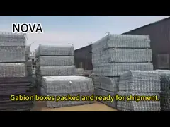 China 2.7mm Galvanized Steel Wire Retaining Wall Gabion Baskets Zinc Coating for sale